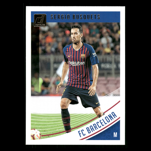 Sergio Busquets #4 2019 Donruss FC Barcelona Soccer Card | eBay
