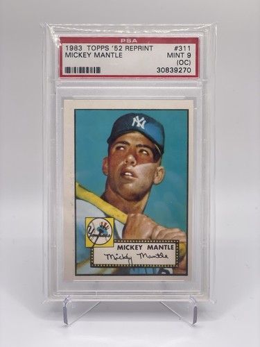 Mickey Mantle 1983 Topps '52 Reprint PSA 9 #311 New York Yankees | eBay