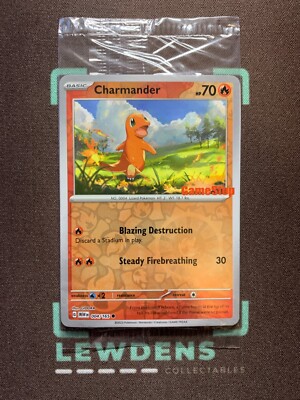 Charmander - 004/165 - Pokemon 151 GAMESTOP Stamp - Sealed Promo ...
