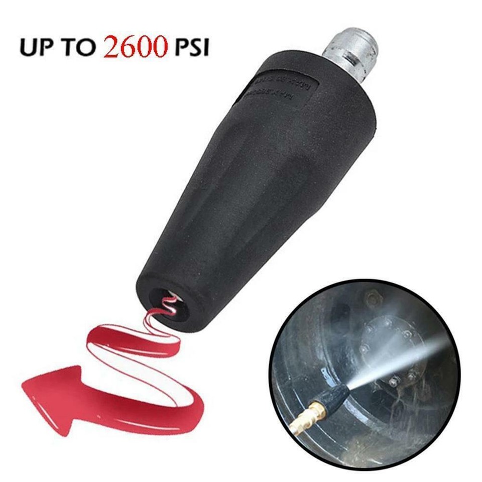 High Pressure Washer Jet Wash Dirt Blaster Rotating Turbo Spray Tip ...