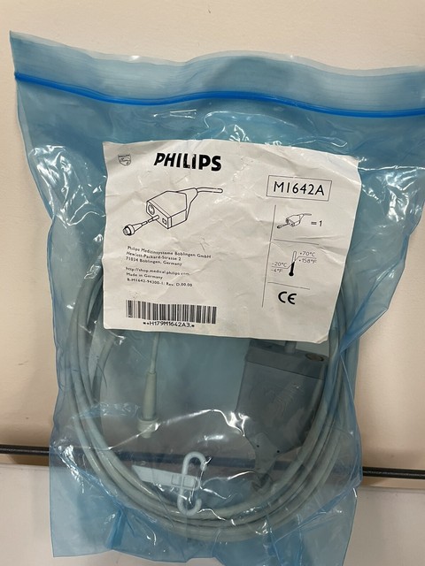 Philips M1642A Cardiac Output Cable With 23001b Temperature Probe for ...