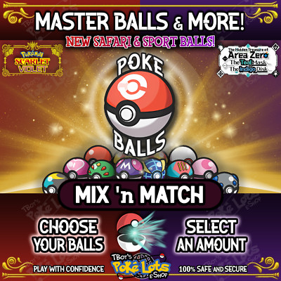 🌎 Pokemon Scarlet Violet 🧿 Master Balls 🎱 Rare Poke Balls 🧿 Mix & Match ...