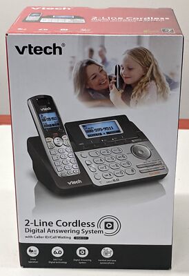 VTECH DS6151 2-Line DECT 6.0 Cordless Digital Answering System and ...