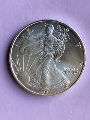 2003 American Eagle Silver Dollar- One Troy Oz - Uncirculated- Better ...