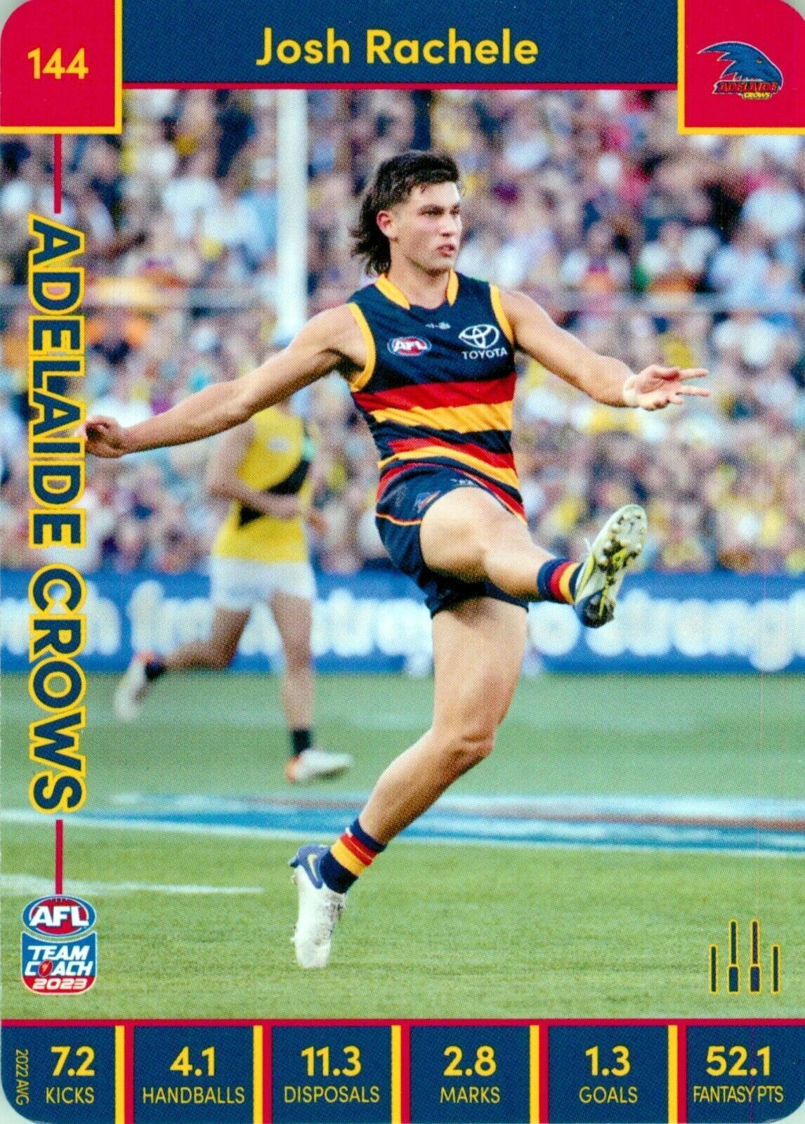 Neu 2023 ADELAIDE CROWS AFL Karte JOSH RACHELE Teamcoach | eBay