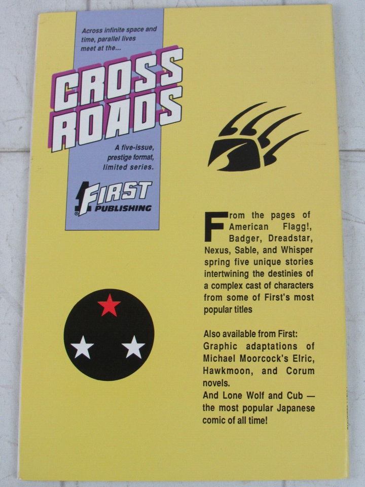 Crossroads #3 Sept. 1988 First Comics TPB | eBay