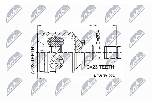 Antriebswelle Gelenksatz Vorderachse Für TOYOTA Auris Bb I 84-16 43403 ...