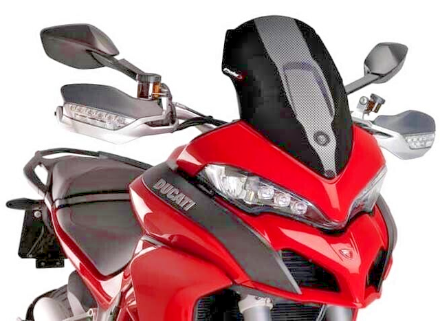 Puig Sport Screen Ducati Multistrada V2 MTS 1260 MTS 950 - Carbon-look ...