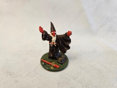 Vintage 1975 Ral Partha Wizard Red Face 25mm Metal Miniature D&D | eBay