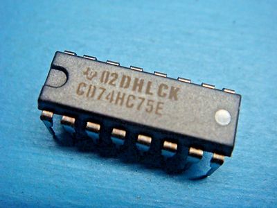 (5) TI CD74HC75E 74HC75 DUAL 2-BIT BISTABLE TRANSPARENT LATCH 16 PIN ...