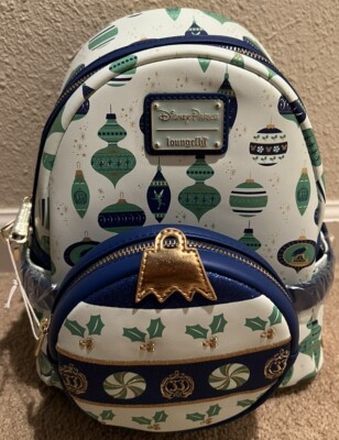 Disneyland Club 33 Holiday Ornament Christmas Mini Backpack Loungefly ...