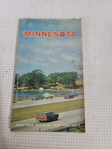 Vintage Minnesota Road Map 1968-1969 | eBay