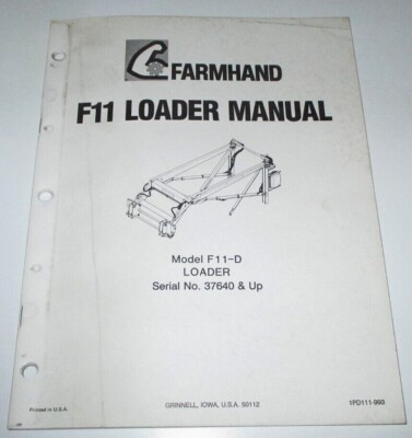 Manuals & Books - Farmhand Loader