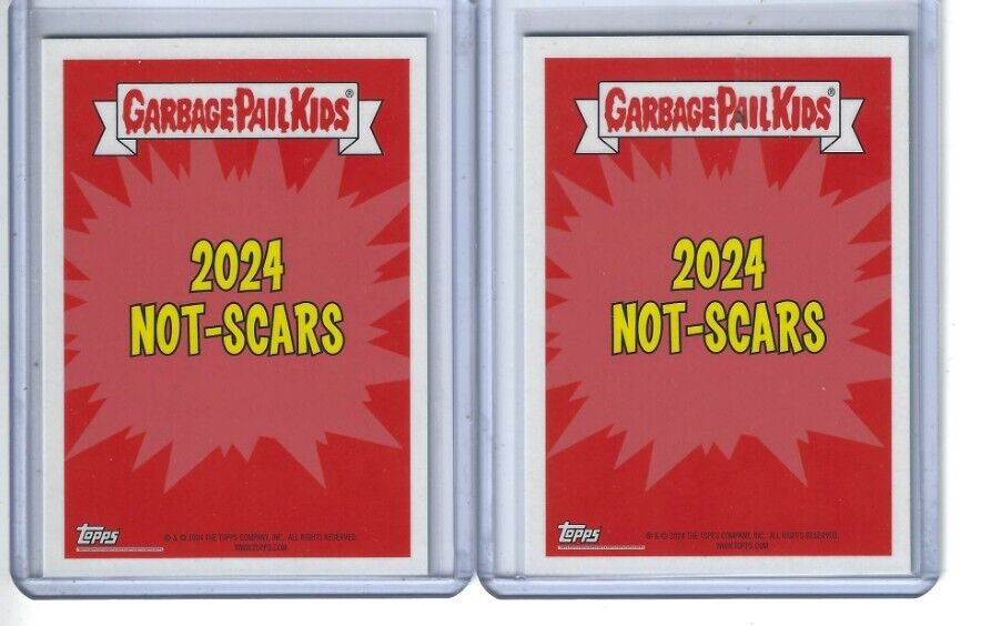 Topps 2024 GPK Not-Scars/Oscars, B.O. LEO & Unearnest ERNEST, #5a & 5b ...