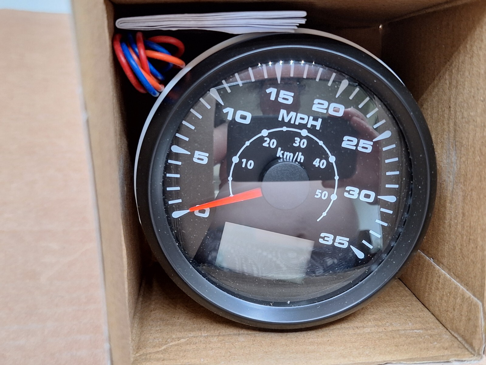 ELING ATV Car Boat GPS Speedometer Velometer 0-35MPH 0-55KM/H Odometer ...