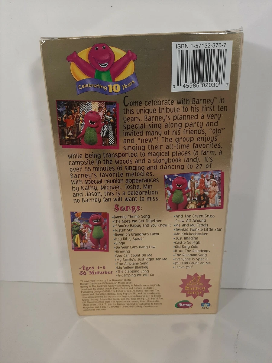 Barney Vhs Lot 27