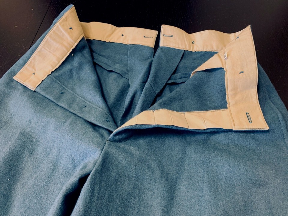 Civil War re-enacting, Union Sky-Blue Wool issue Trousers 34" W - NEW ...