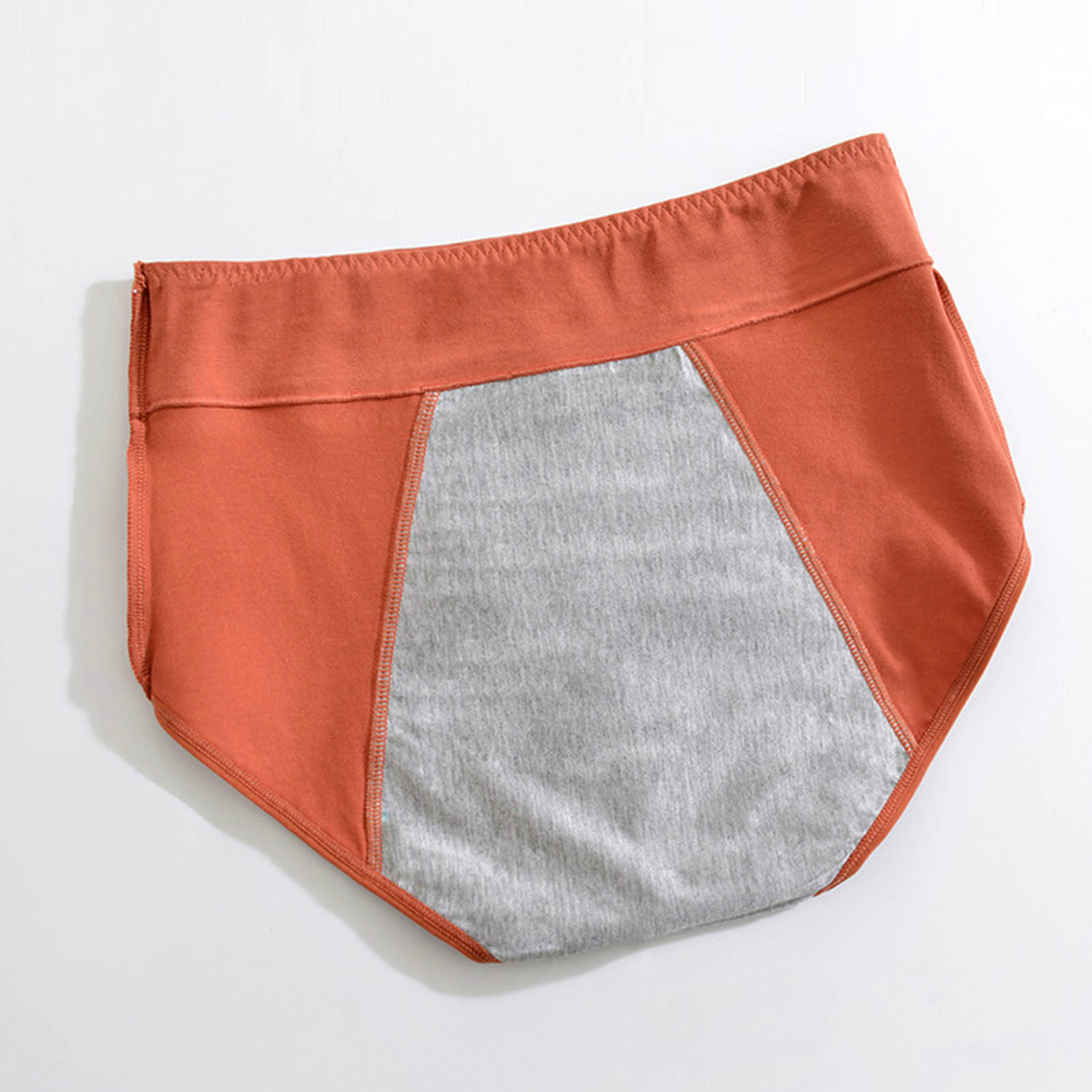 Women Panties Heightened Front Crotch Inside Wearing Pure Color Period ...