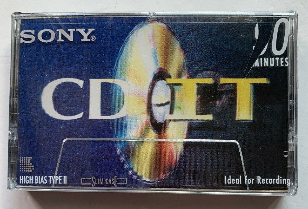NEW Sony CD IT Normal Bias 90 Minute SEALED Blank Audio Cassette Tape ...