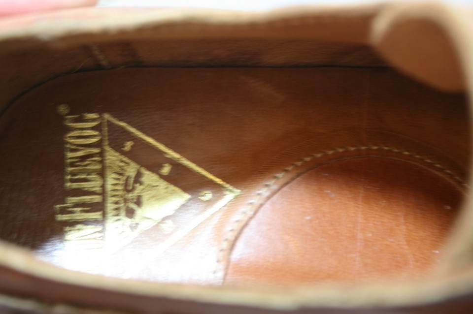 JOHN FLUEVOG SHOES BEGIN SWING SLIP ON FLATS OXFORD STYLE BURNT ORANGE ...