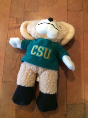 CSU COLORADO STATE UNIVERSITY CAM THE RAM MASCOT STUFFED PLUSH ANIMAL 8 ...
