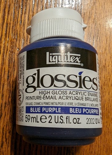 Discontinued LIQUITEX GLOSSIES Acrylic Enamel Paint 2 Oz BLUE PURPLE ...