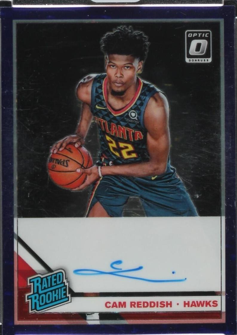 2019-20 Panini Donruss Optic - Rated Rookie Cam Reddish #170 Blue Prizm ...