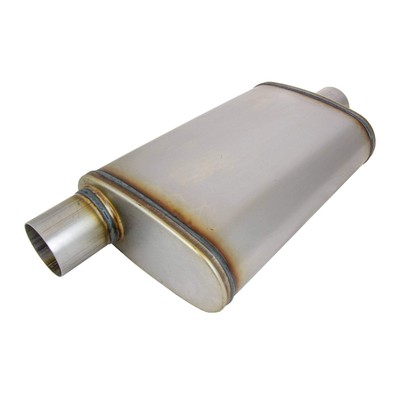 2.5" Stainless Steel Rockwall Packing Sports Exhaust Muffler 9x4" 14 ...