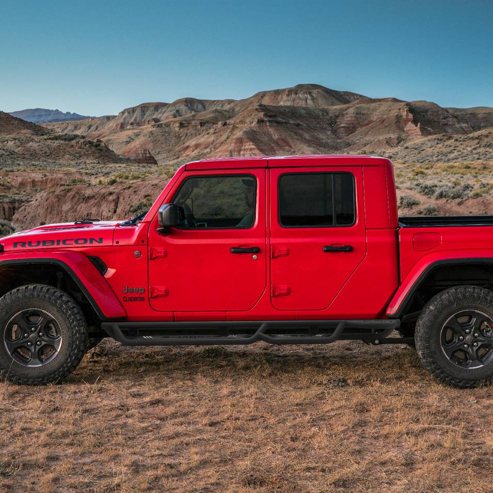 For 20-23 Jeep Gladiator JT Side Step 4 Door Drop Running Boards Nerf ...