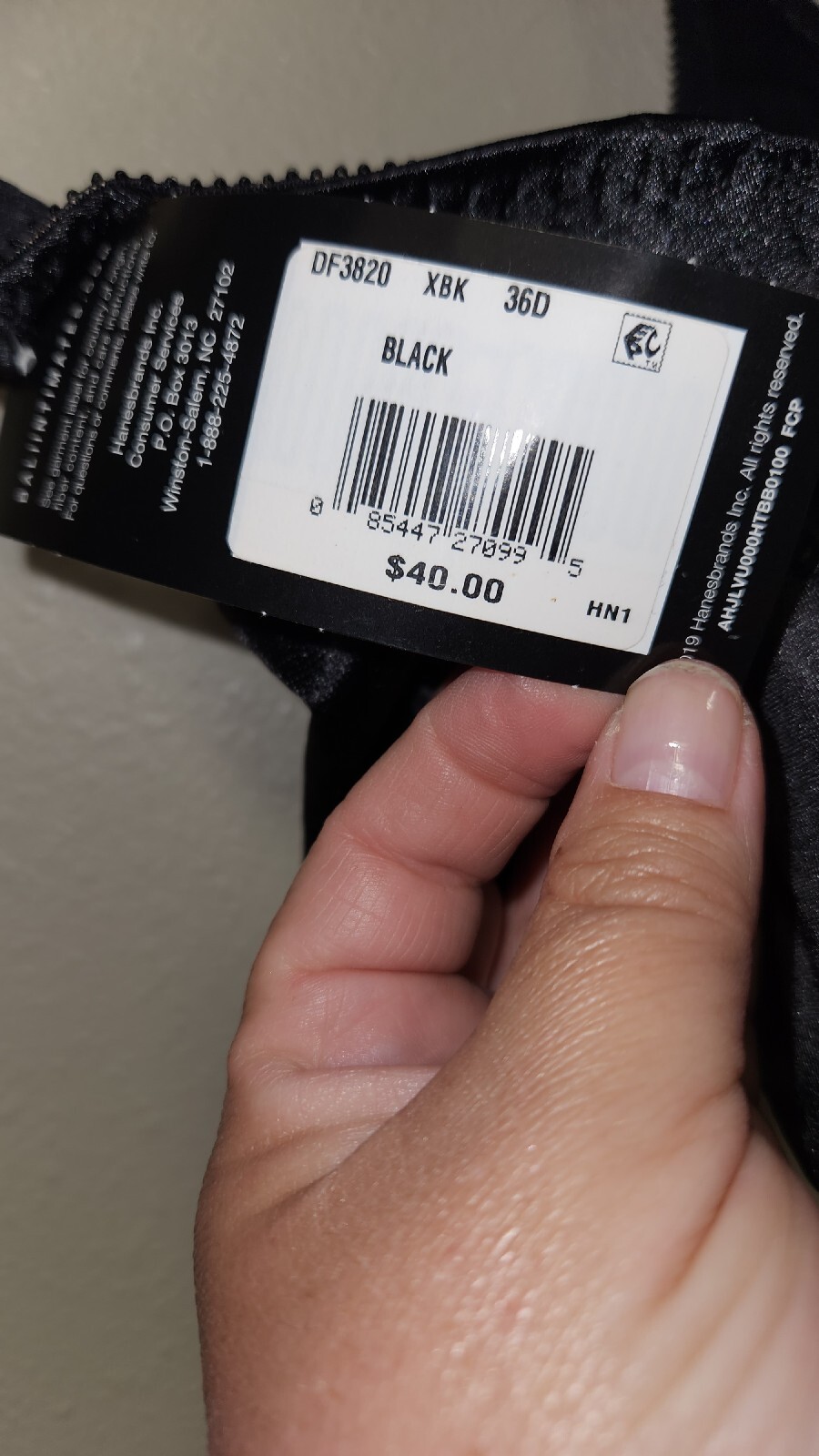 Bali 3820 Double Support Cool Comfort Wirefree Bra 42d Black for sale ...