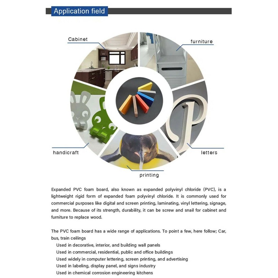 Sintra PVC Foam Board Plastic Sheet - 3mm (1/8") thick - Black ...