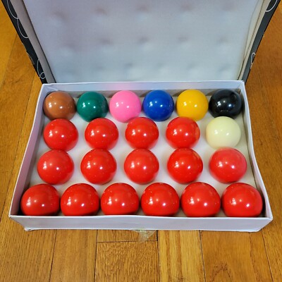 Snooker Ball Complete Set - 22 Piece Snooker Pool Table Ball Set ...