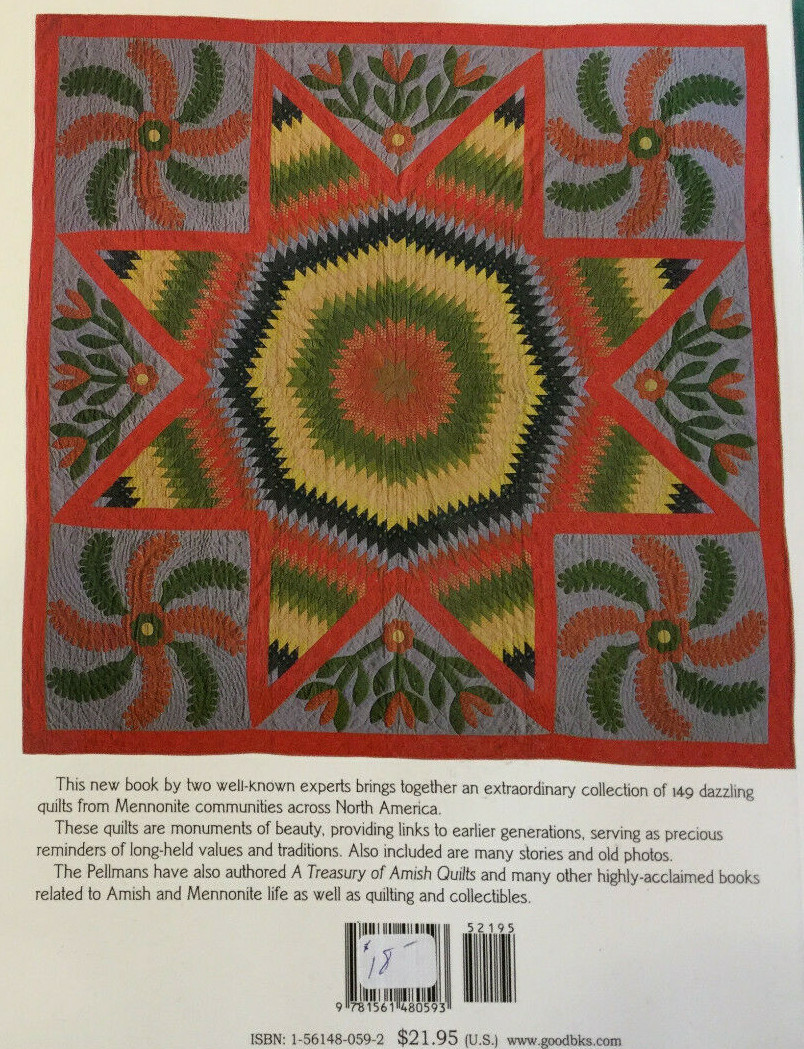 "A Treasury of Mennonite Quilts" book by Rachel and Kenneth Pellman | eBay