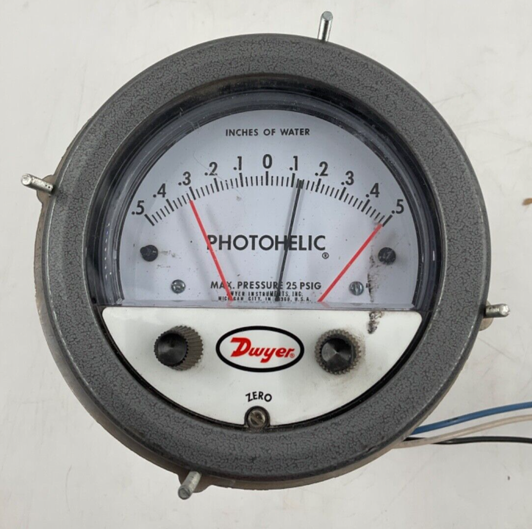 DWYER A3000 Photohelic Differential Pressure Switch/Gauge | eBay