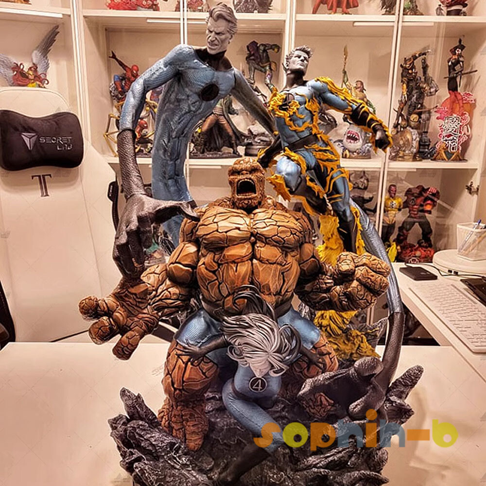 Fantastic F4 3D Print Collection Resin 1:8 Model Unpainted GK Statue Figure | eBay