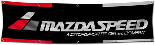 MazdaSpeed Banner Mazda Speed Racing Flag (2x8Ft ,Heavy Duty, Durable ...
