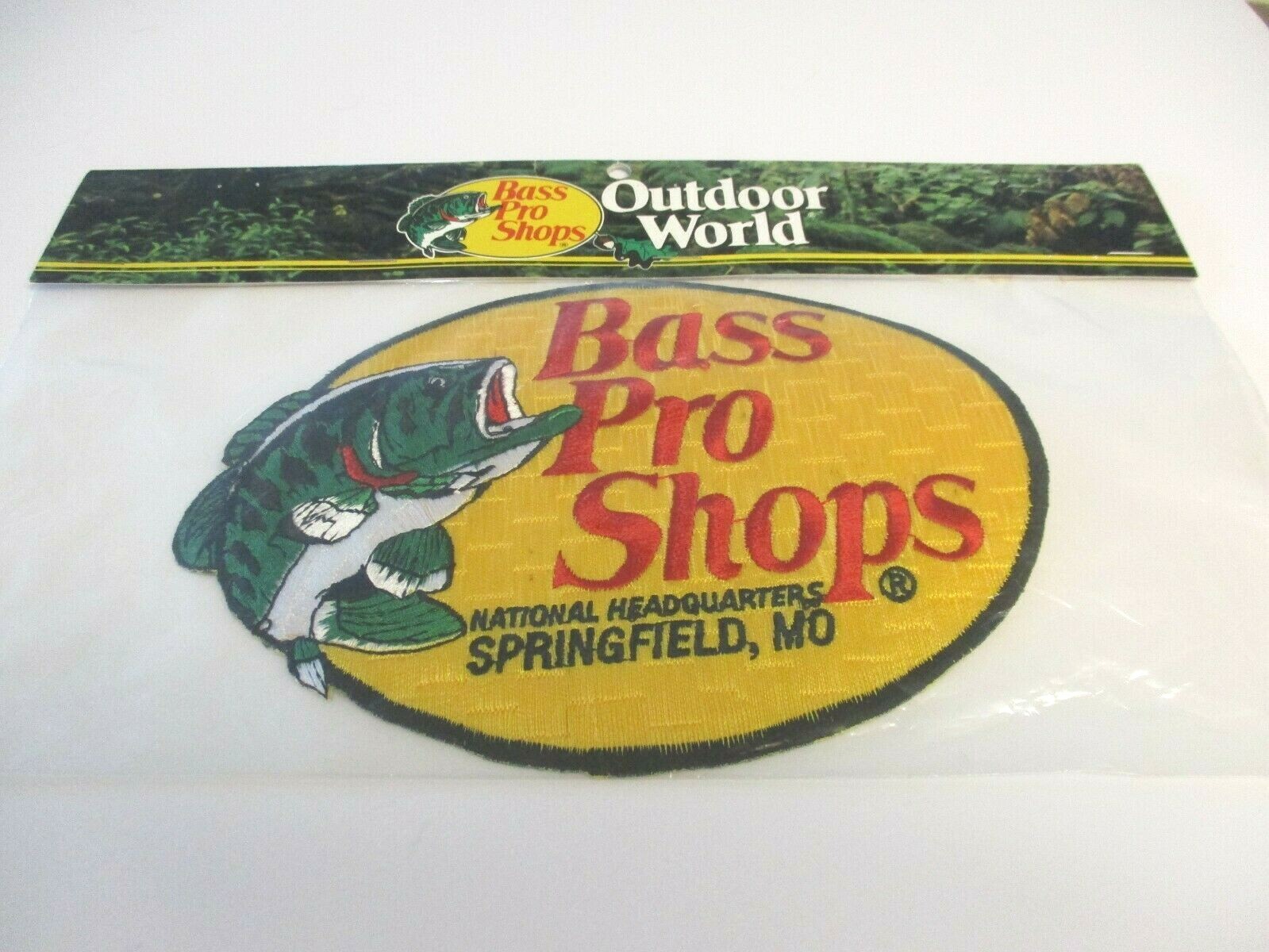 FISHING PATCH BASS PRO SHOPS "1" PATCH 6 x 8 INCHES XL FACTORY SEALED ...