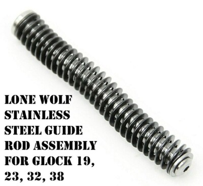 Stainless Steel Lone Wolf Guide Rod Assembly fits GLOCK 19, 23, 32, 38 ...