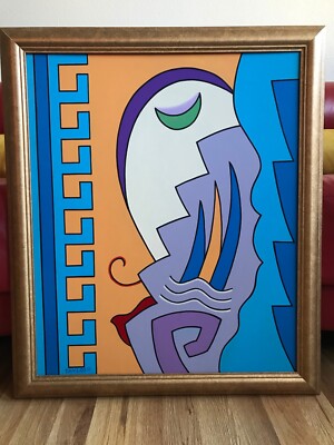 TAVLOS Santa Fe Original Painting THE DIVAS MUSIC SERIES 2005 ON PANEL ...