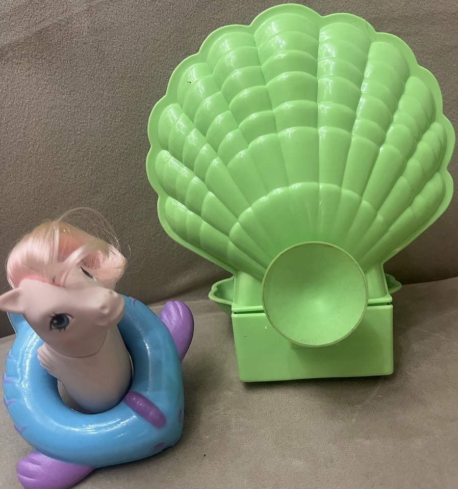MLP 1984 G1 My Little Pony Sealight & Shell With Seapony Baby & Floatie ...