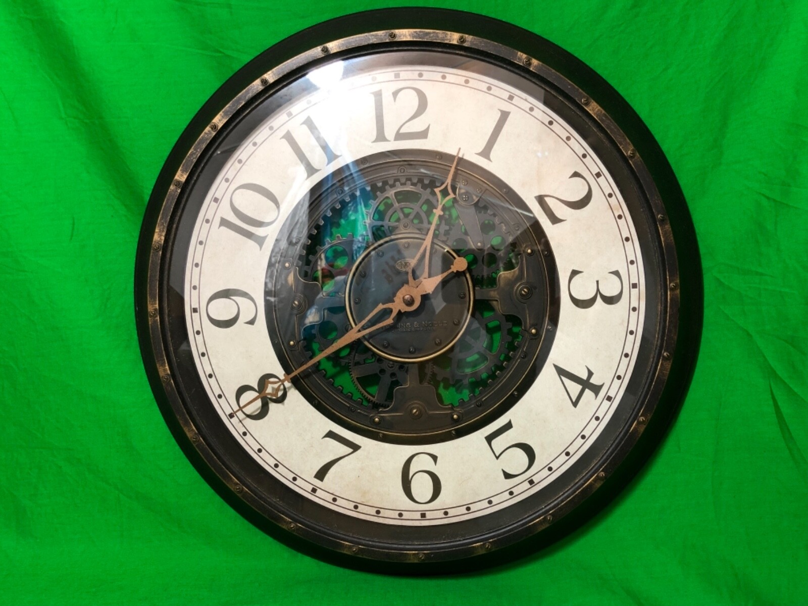 Sterling and Noble Steampunk Style Large Wall Clock Collectible | eBay