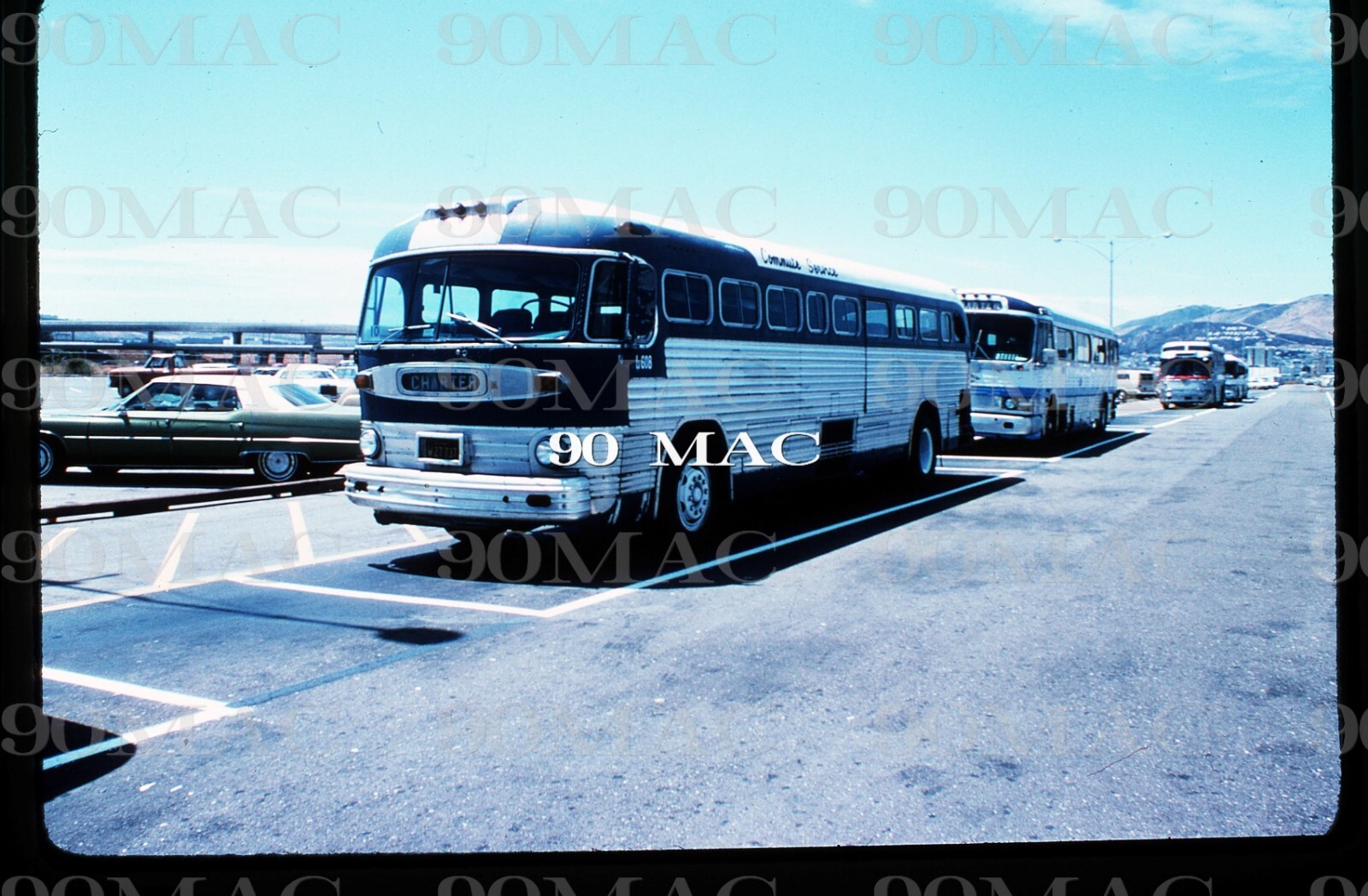COMMUTER SERVICE. GM COACH BUS #608. SFO (CA). Original Slide 1978. | eBay
