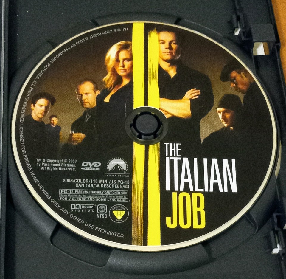 The Italian Job (DVD, 2003,Widescreen Collection) . MARK WAHLBERG ...
