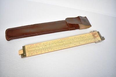 Vintage Frederick Post Slide Rule No 1457 Mannheim Trig With Original ...