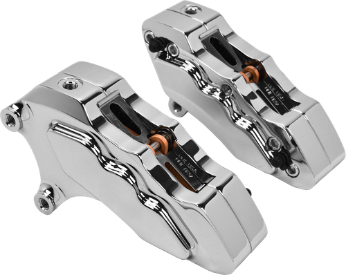 HAWG HALTERS INC FKDDCC6013 6 PIST FRONT DUAL CALIPER KIT CHROME 00-UP ...