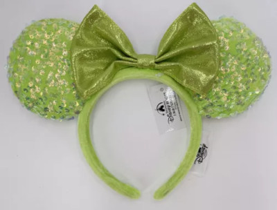 Disney Parks Green Shell Sequins Minnie Mouse 2024 Ears Exclusive ...