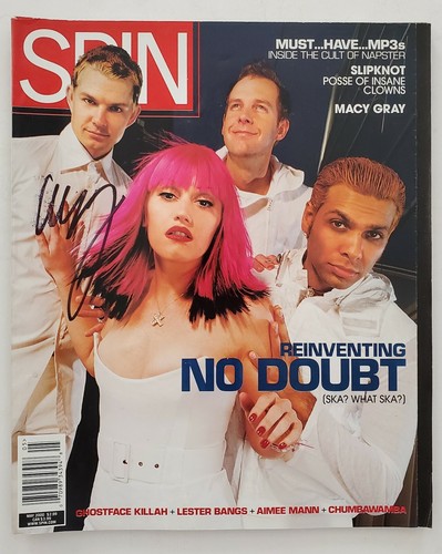 Adrian Young Signed Spin Magazine No Doubt Drummer Ska Punk Rock Legend ...