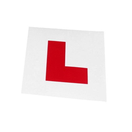 Learner Plate L Letter Shape Sign Car Bike Learner Driver Advanced ...