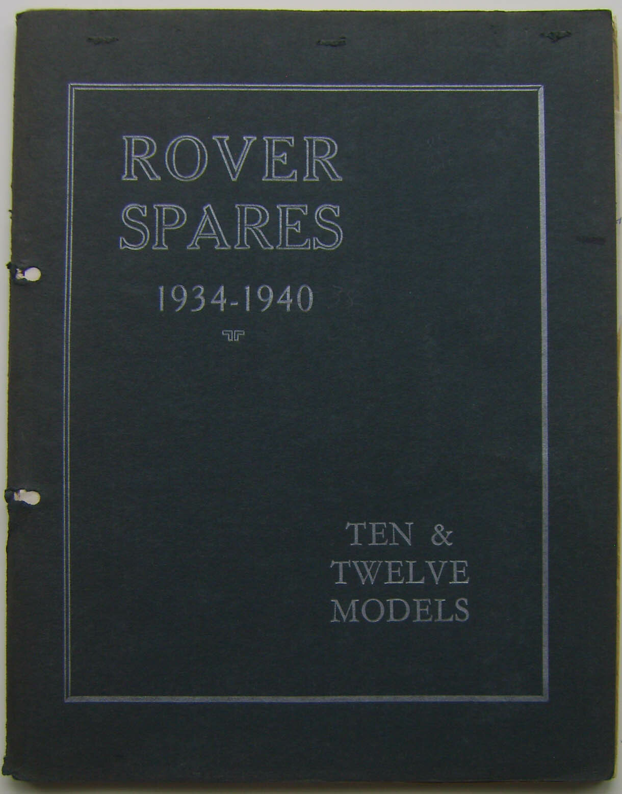 Rover P2 10 & 12 1934-40 Original Factory issued illustrated Spare ...
