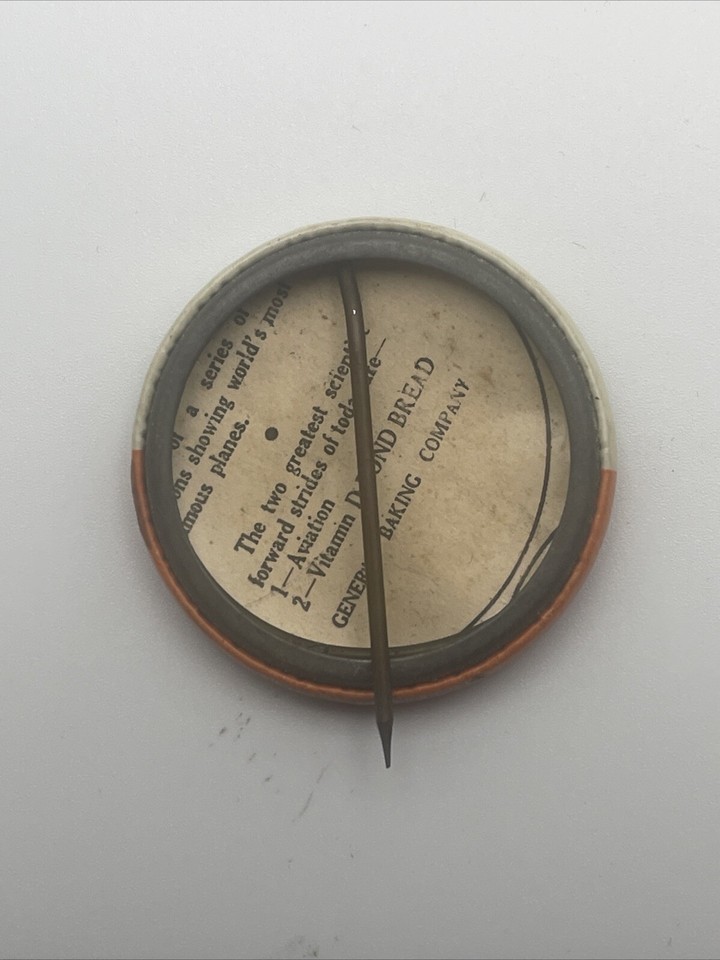 "Floyd Bennett" ~ Bond Bread Pin Back; Aviation Milestone Series; 1930 ...